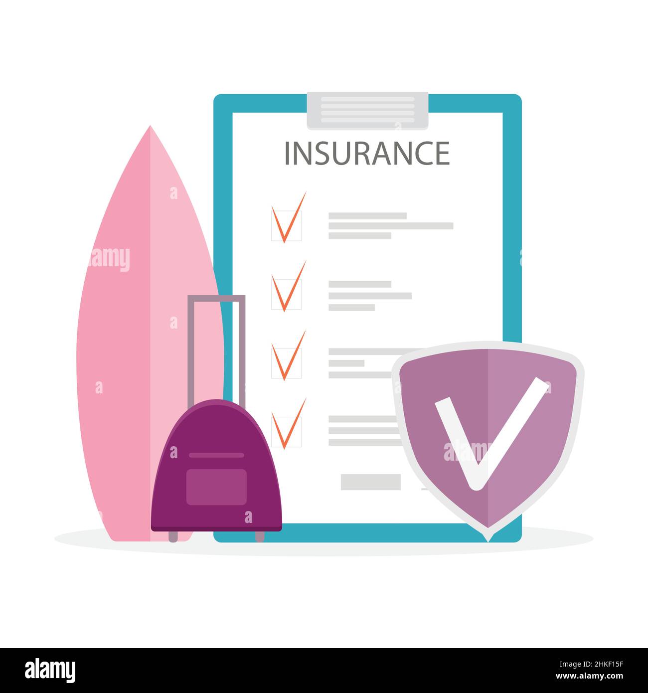 Travel insurance concept, protect holiday or journey. Insurance tourism ...