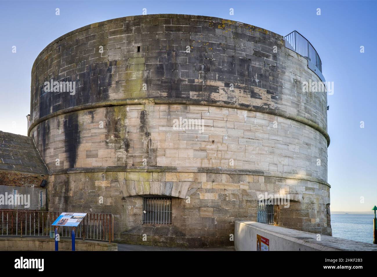 the famous round tower at the entrance to portsmouth harbour hampshire ...
