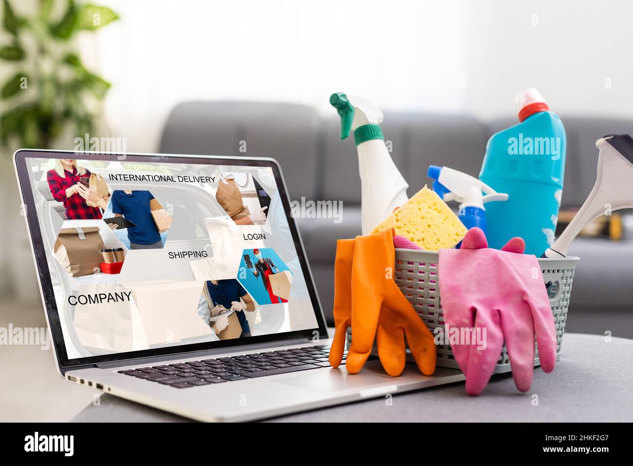 Online ecommerce store, dropshipping business website concept. laptop ...