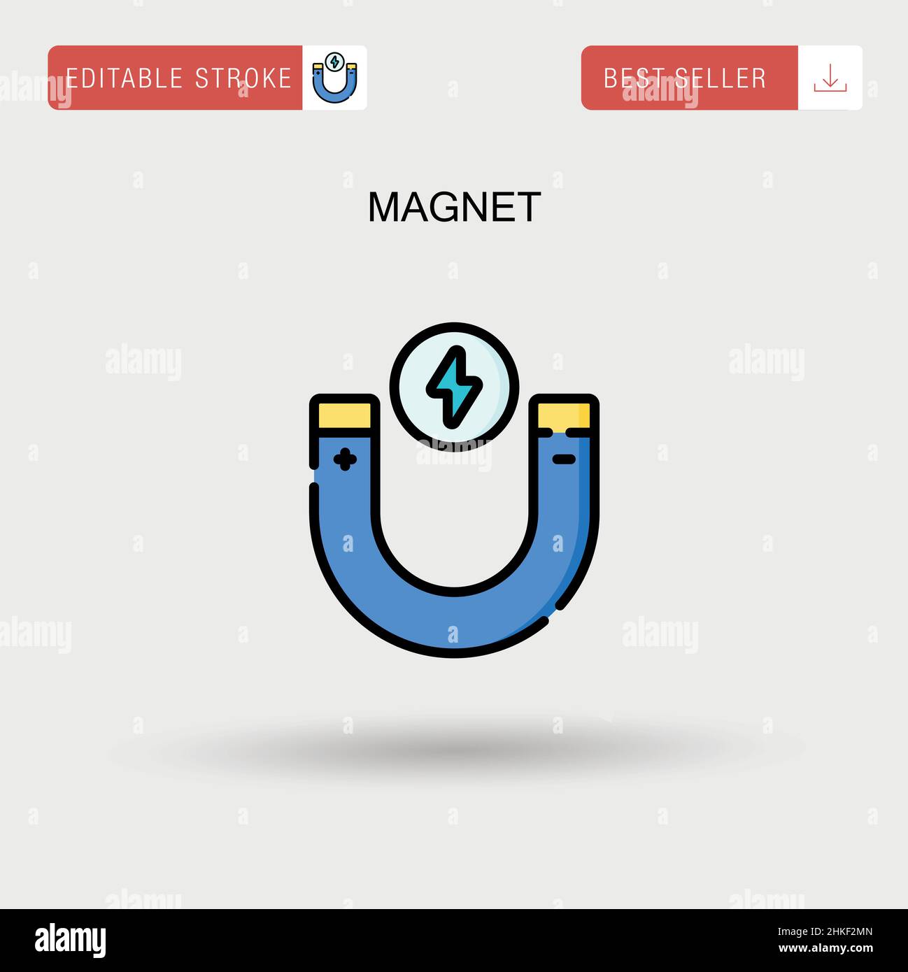 Magnet Simple vector icon Stock Vector Image & Art - Alamy