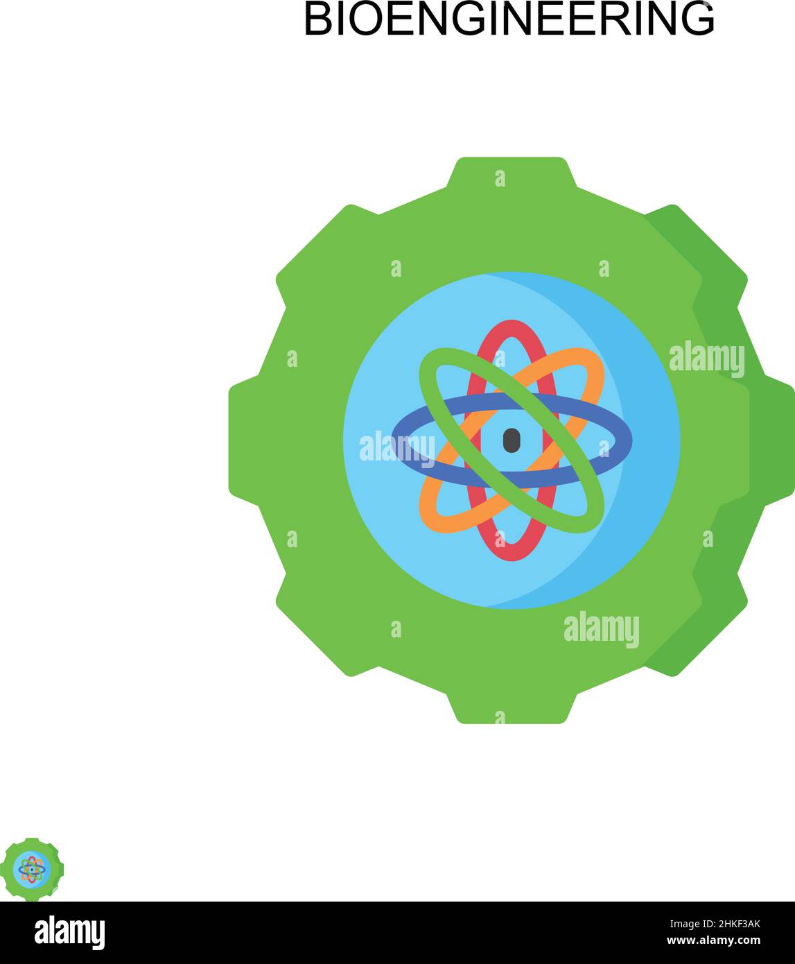 Bioengineering Simple vector icon. Illustration symbol design template for web mobile UI element ...