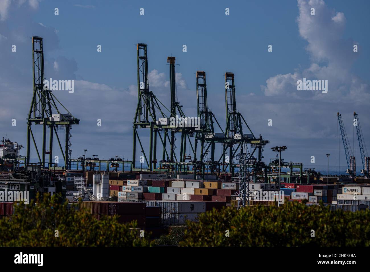 container port Setubal, Portugal Stock Photo - Alamy