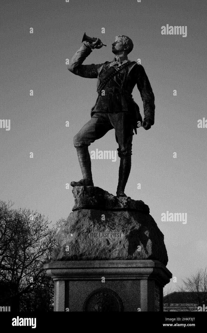 Photograph of a war statue located on the mall in Armagh Stock Photo ...