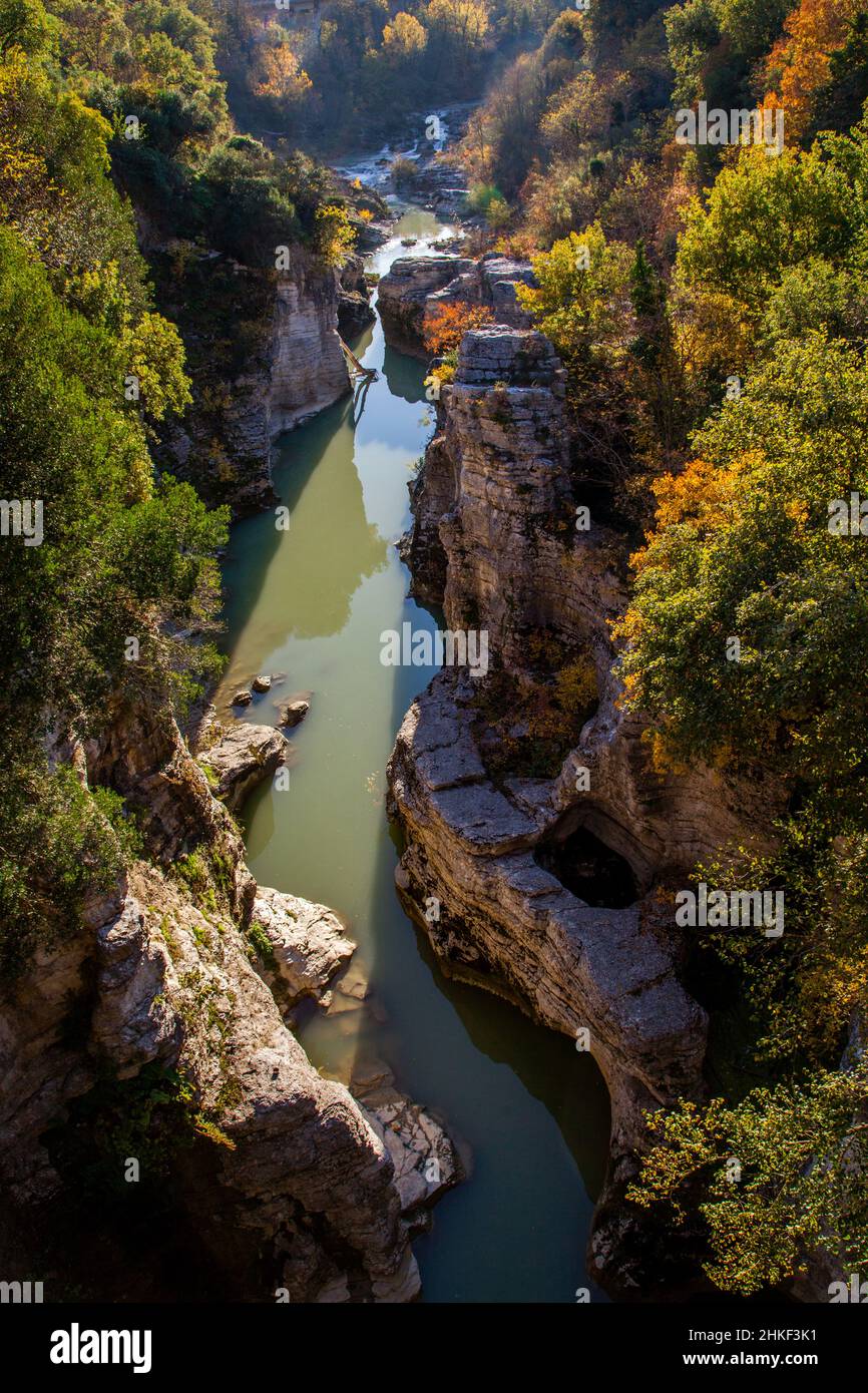 Section of the Metauro river named Marmitte dei Giganti Stock Photo - Alamy