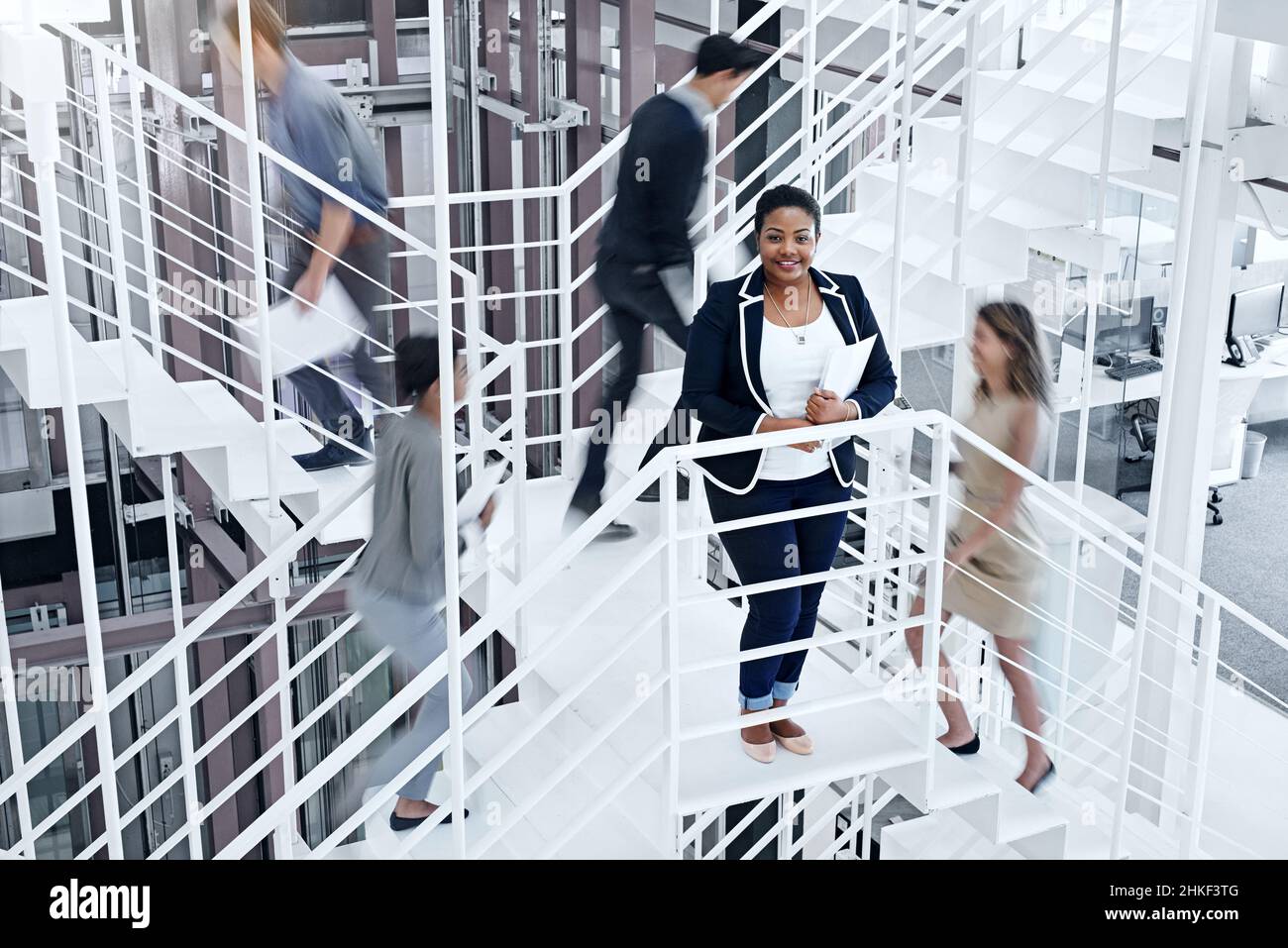 Teamwork stairs hi-res stock photography and images - Alamy