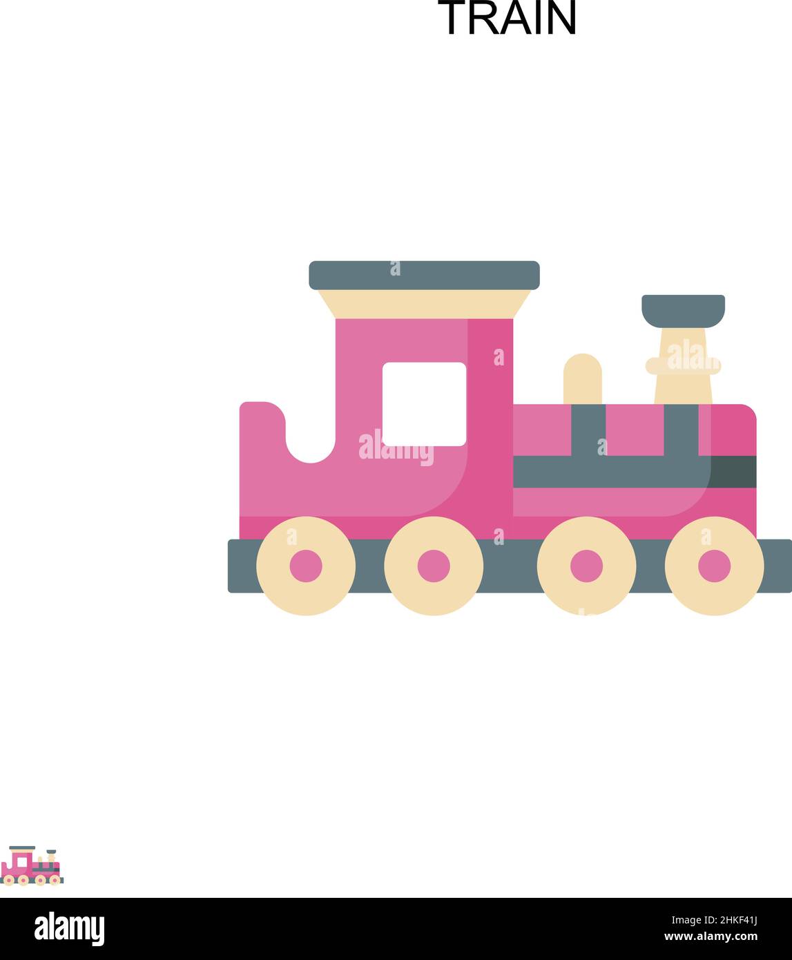 Train Simple vector icon. Illustration symbol design template for web ...