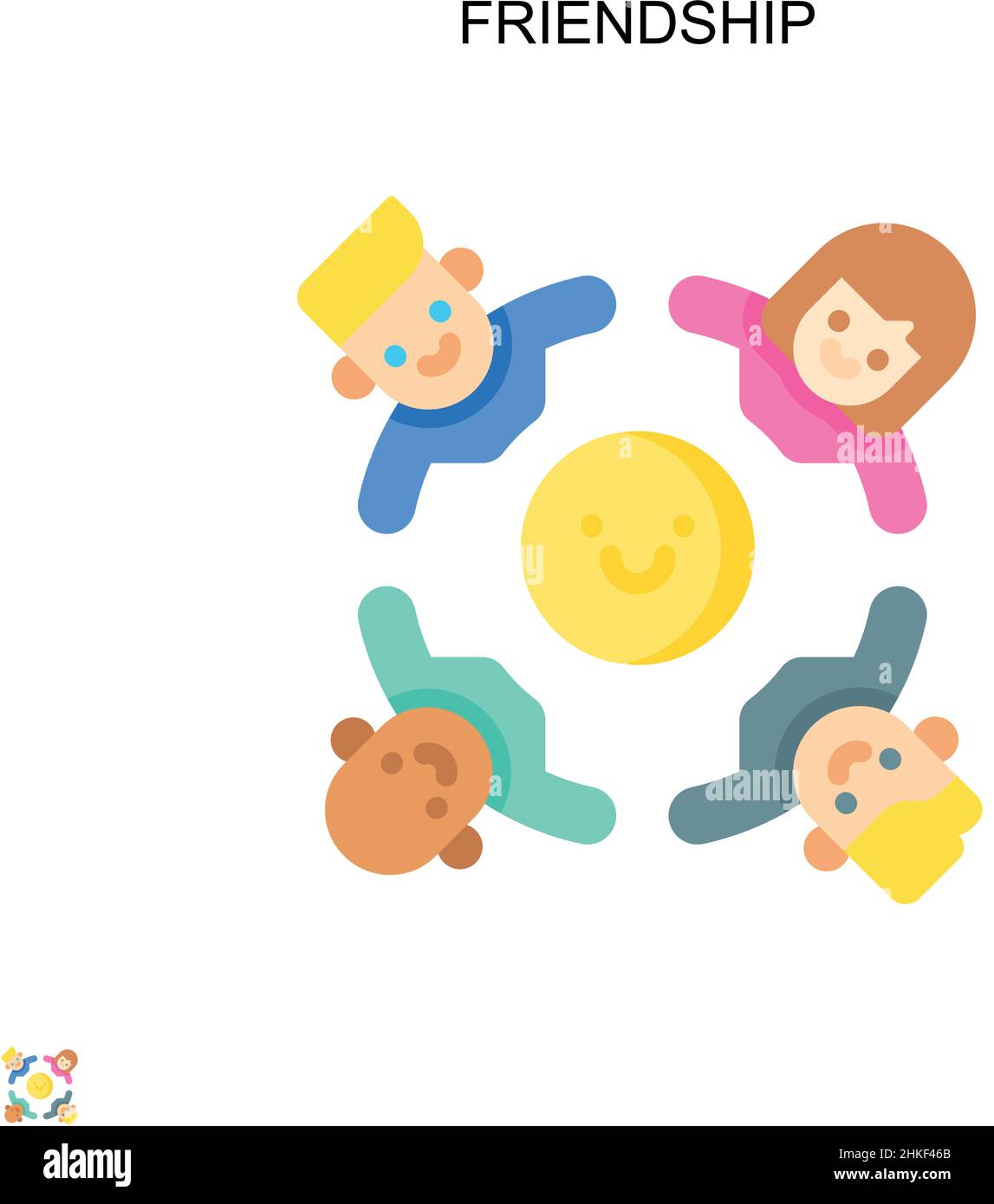 Friendship and smile Stock Vector Images - Alamy