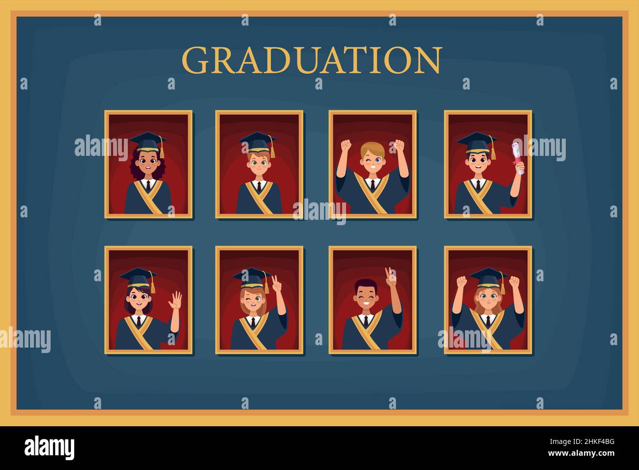 Honor roll students Stock Vector Images - Alamy