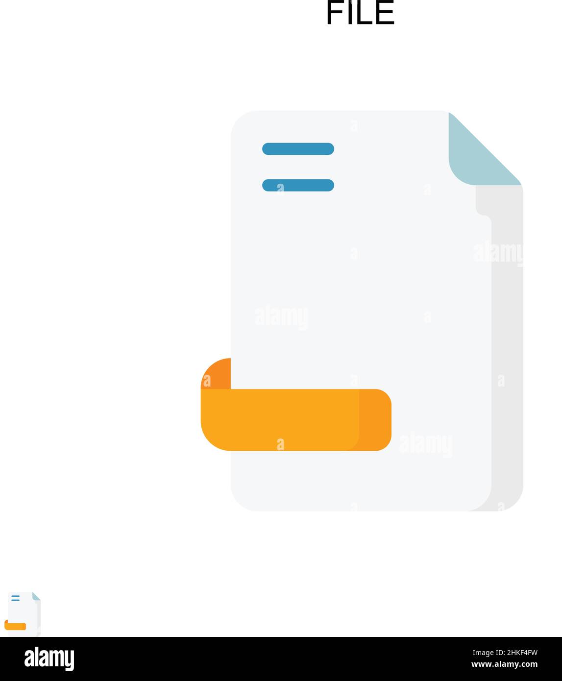 File Simple vector icon. Illustration symbol design template for web mobile UI element Stock ...