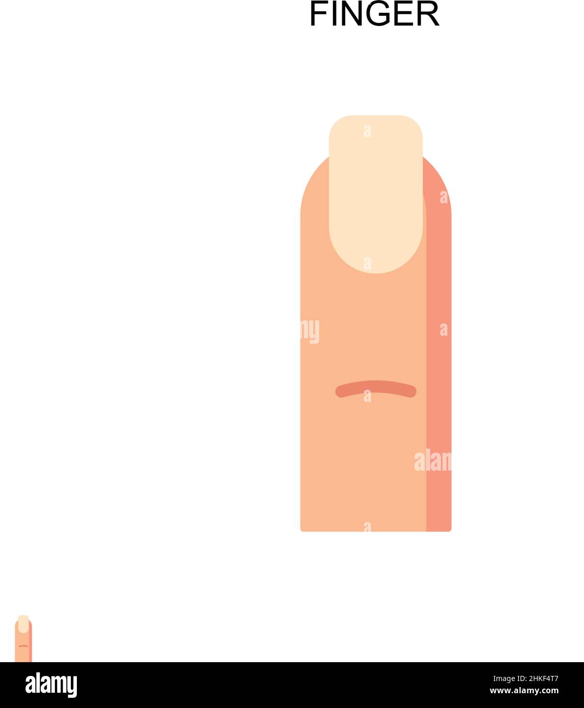 Finger Simple vector icon. Illustration symbol design template for web ...