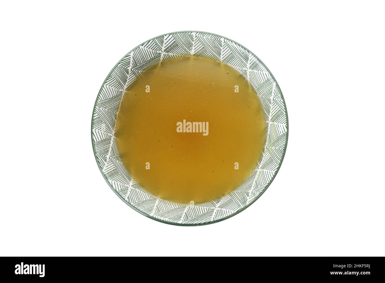 Plate with broth isolated on white background Stock Photo - Alamy