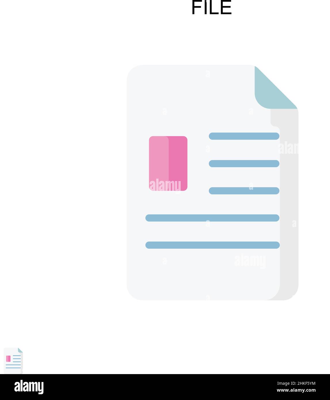 File Simple vector icon. Illustration symbol design template for web ...