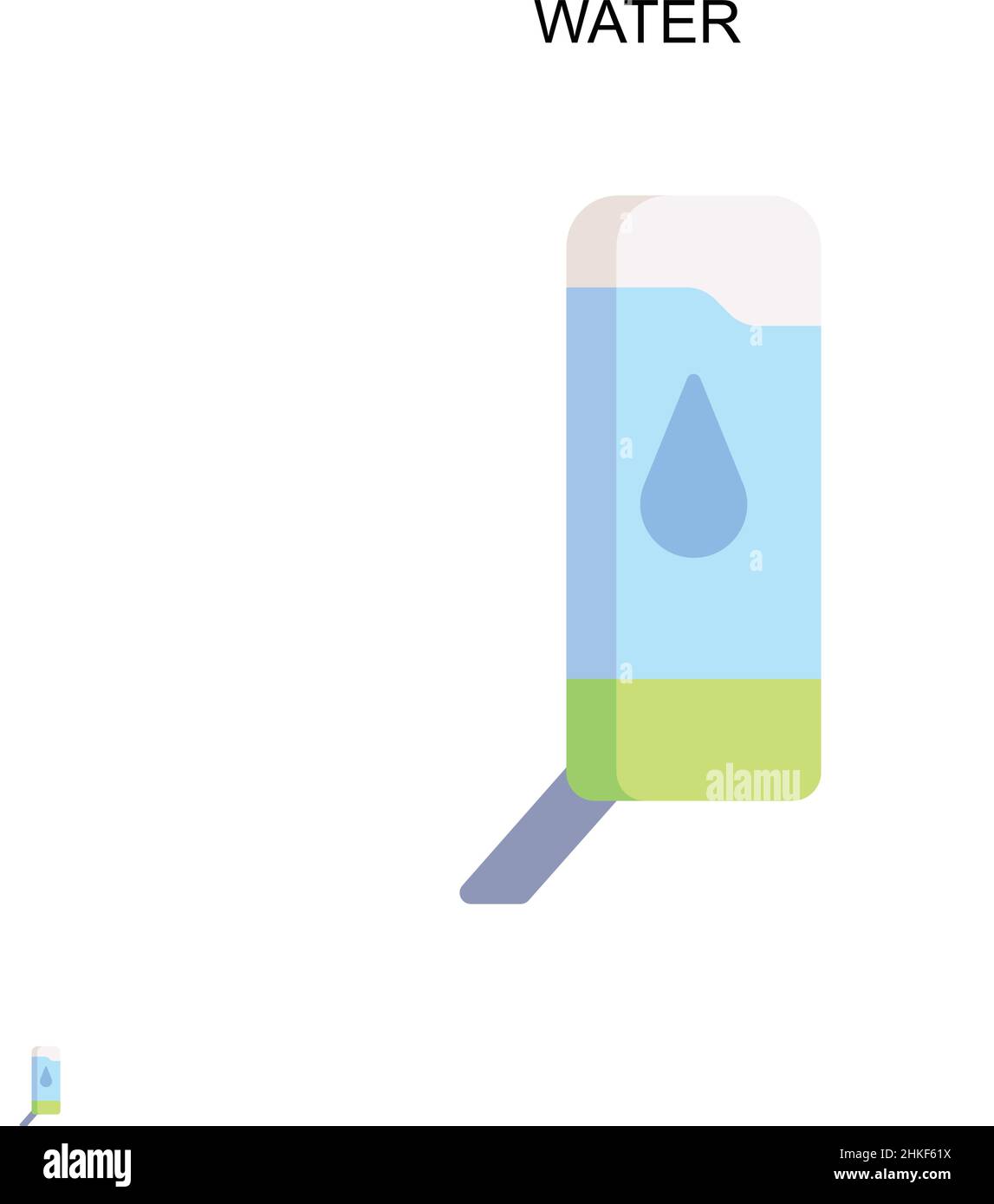 Water Simple vector icon. Illustration symbol design template for web ...