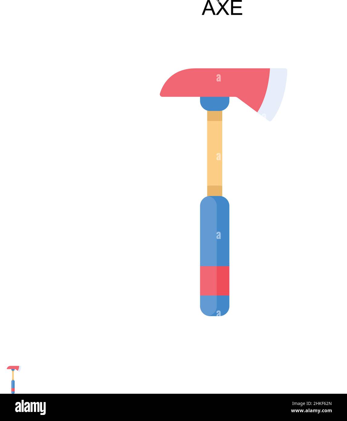 Axe Simple vector icon. Illustration symbol design template for web ...