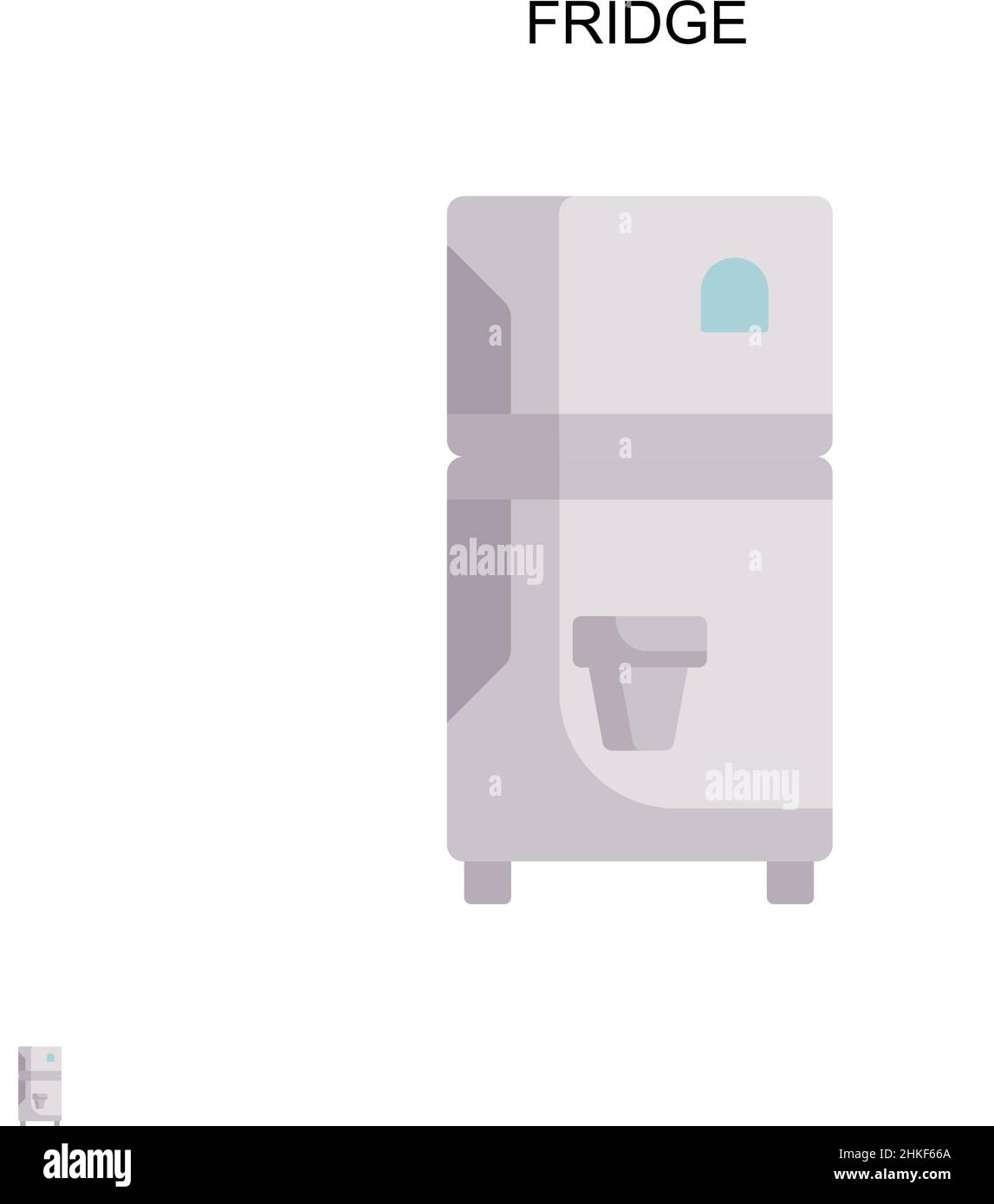Fridge Simple vector icon. Illustration symbol design template for web ...