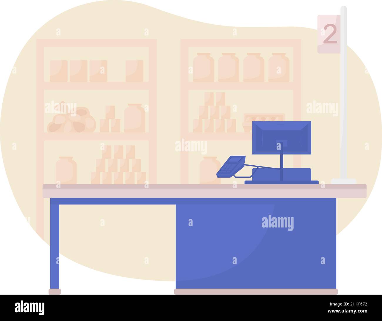 Empty cash register Stock Vector Images - Alamy