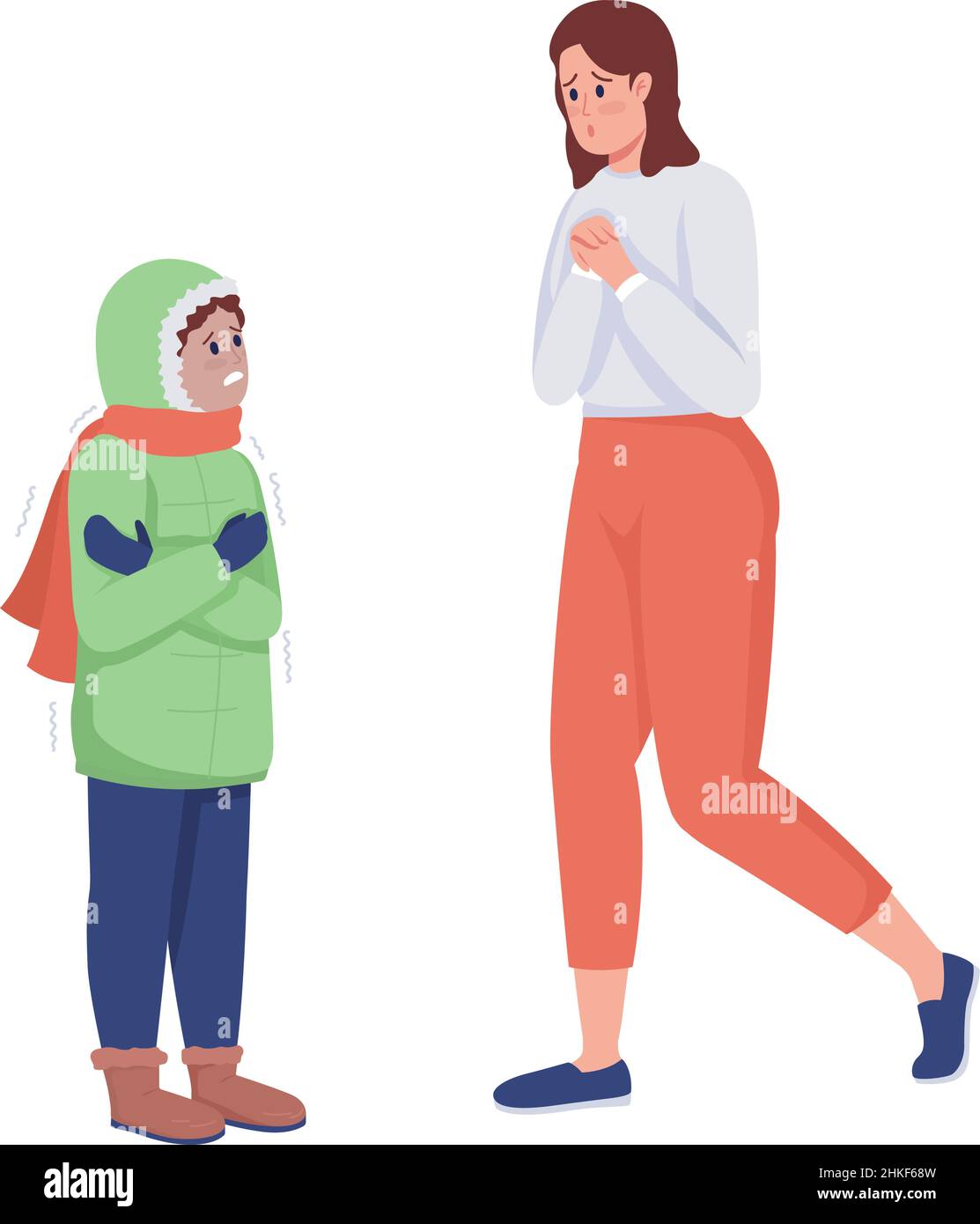 Worried mom Stock Vector Images - Alamy