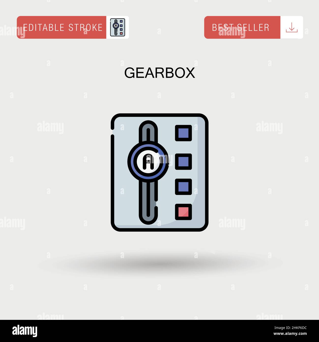 Gearbox Simple vector icon Stock Vector Image & Art - Alamy