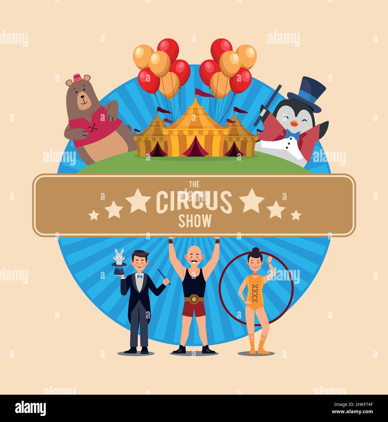 circus show lettering emblem Stock Vector Image & Art - Alamy