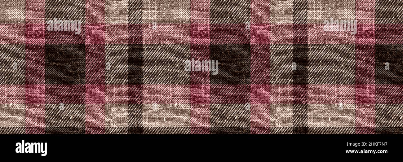 Classic winter tartan plaid seamless edging border. Modern gingham ...