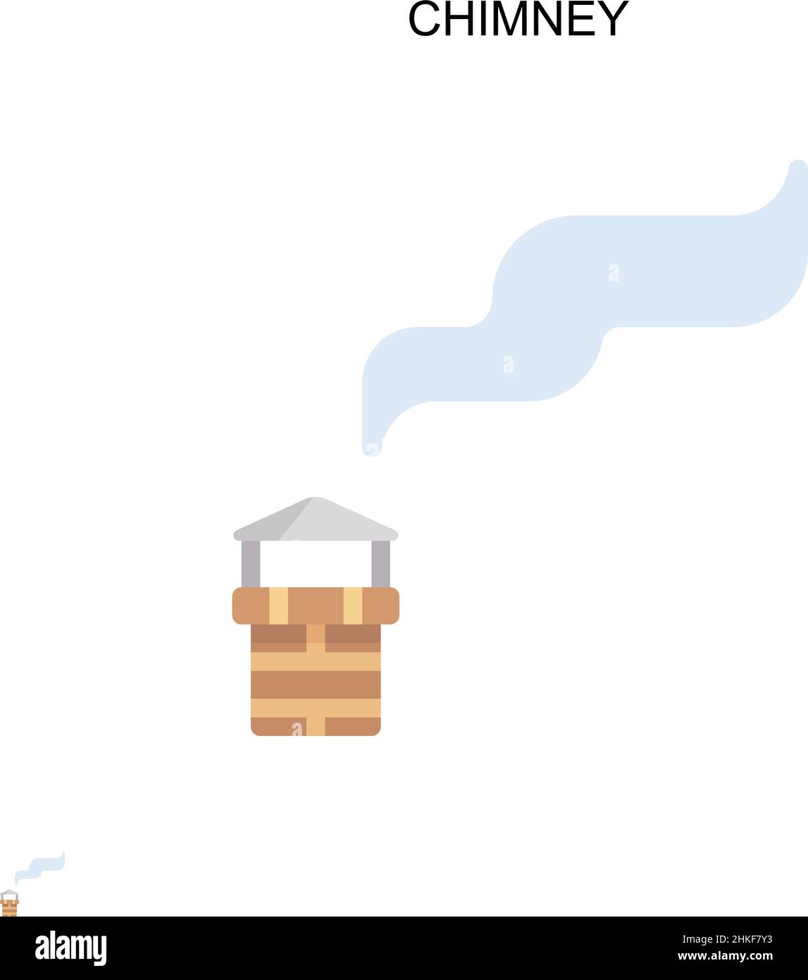 Chimney Simple vector icon. Illustration symbol design template for web ...