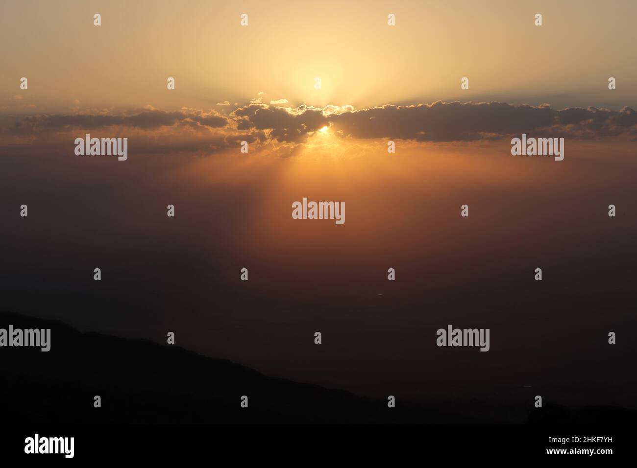 sunset and sunrise sky nature background Stock Photo - Alamy