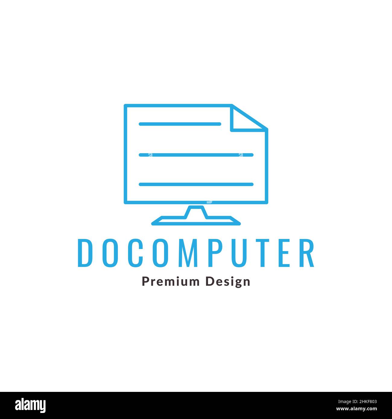 paper document desktop logo design, vector graphic symbol icon ...