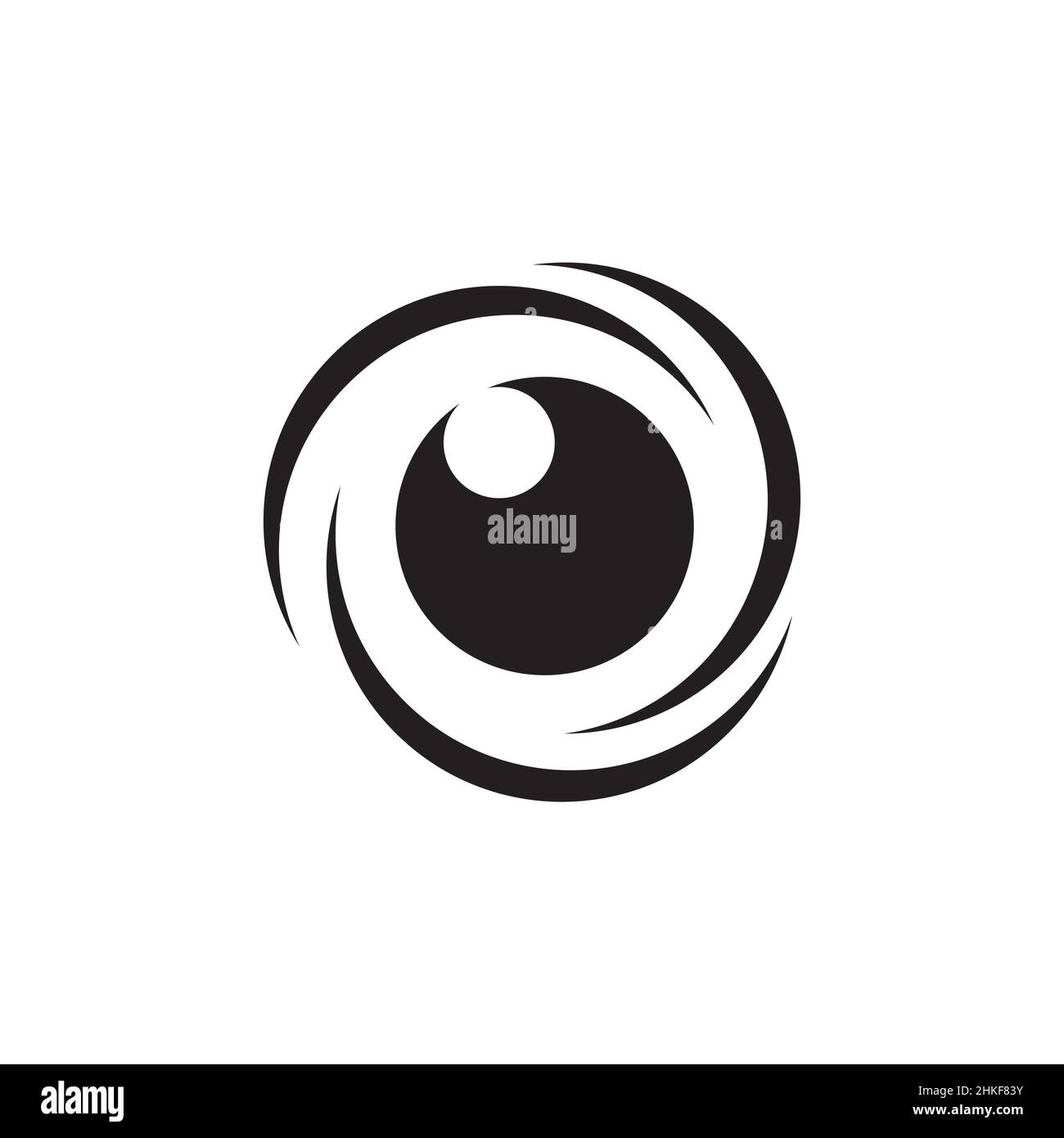 geometric shape eye black logo design, vector graphic symbol icon ...