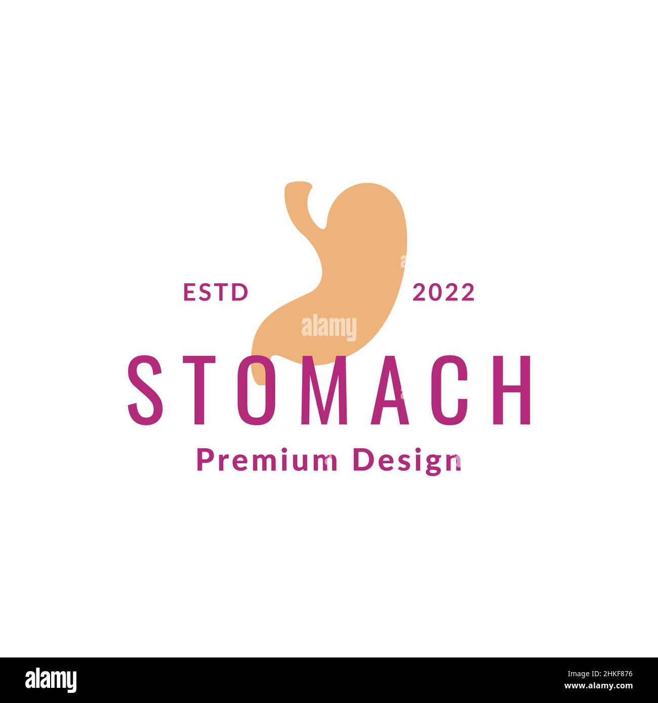 stomach shape isolated logo design, vector graphic symbol icon ...