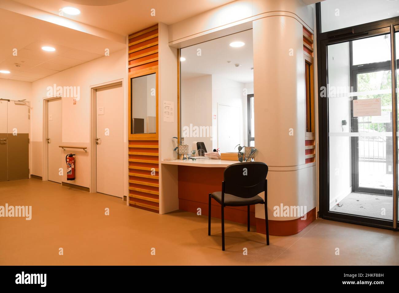 view on the interior of a retirement house in France Stock Photo - Alamy
