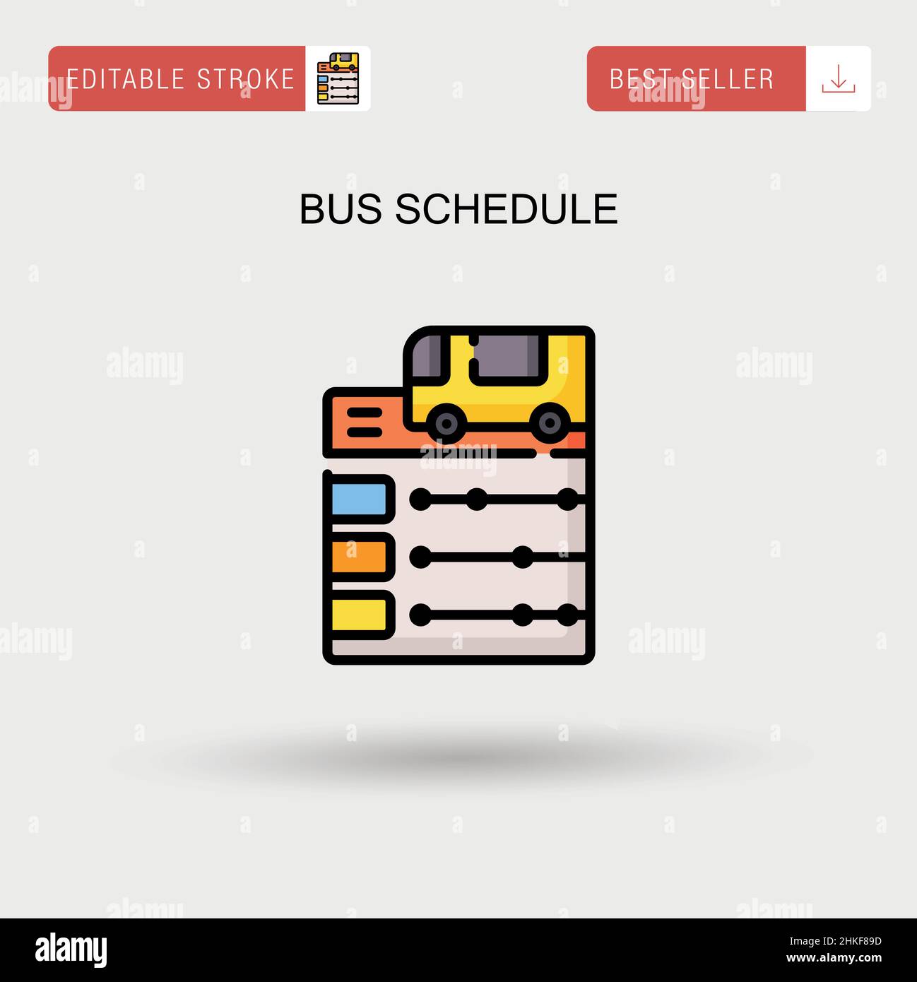 Passenger bus simple vector hi-res stock photography and images - Alamy