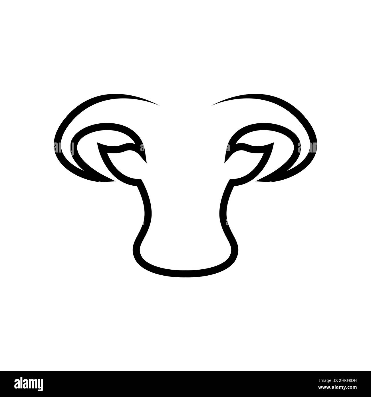 face modern isolated goat logo design, vector graphic symbol icon ...