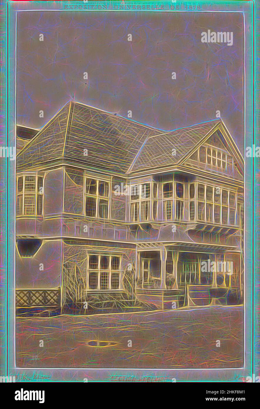 Inspired by View of a building in the English section of the 1878 World ...