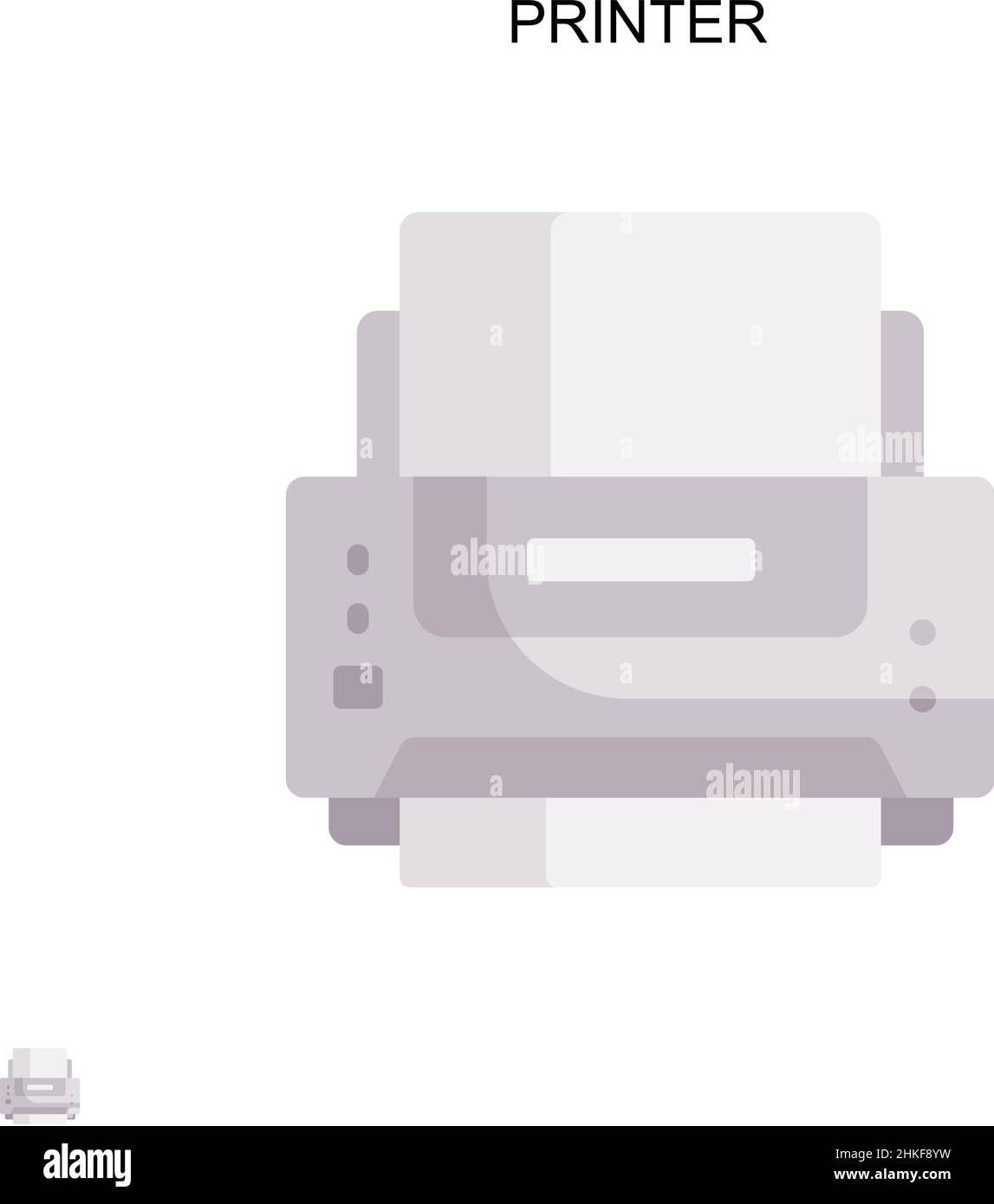 Printer Simple vector icon. Illustration symbol design template for web ...