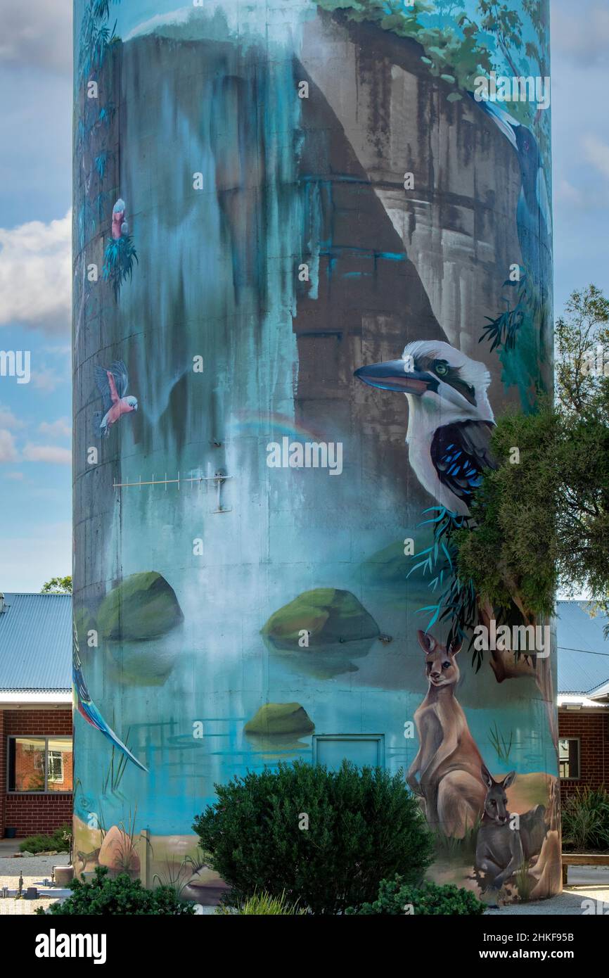 Water Tower Art, Lockhart, NSW, Australia Stock Photo - Alamy