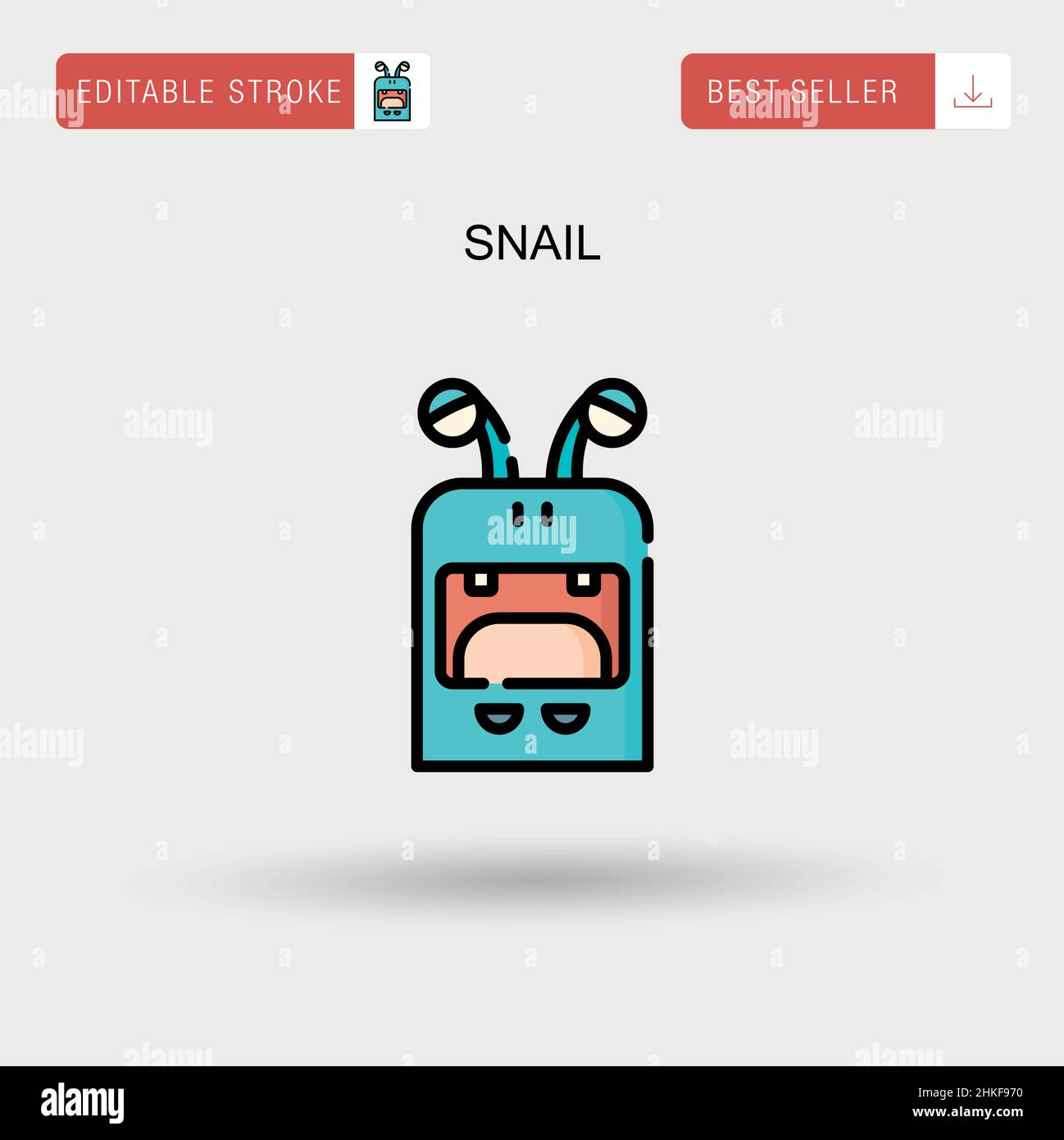 Closeup small snail shell Stock Vector Images - Alamy