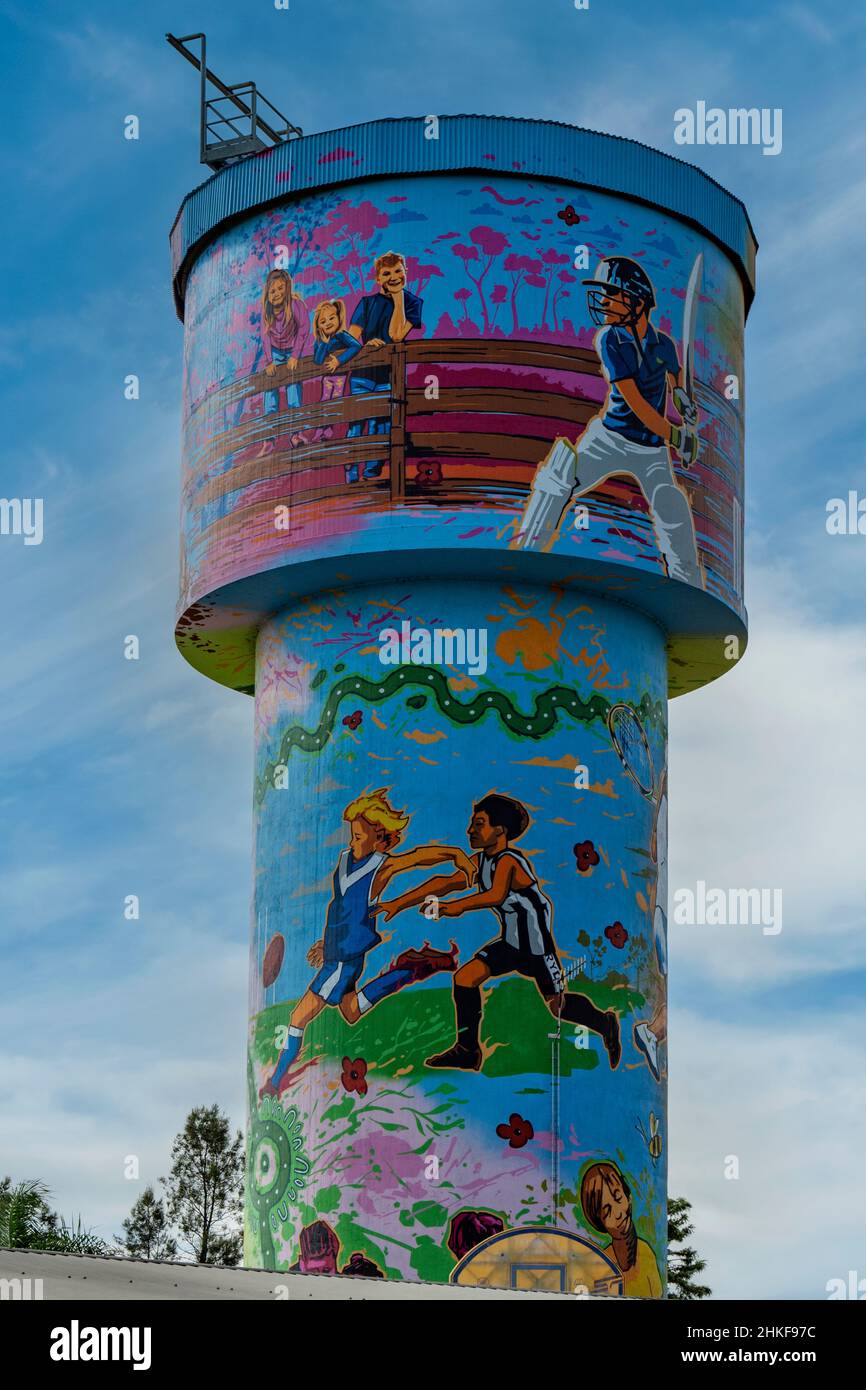 Water Tower Art, Yerong Creek, NSW, Australia Stock Photo - Alamy