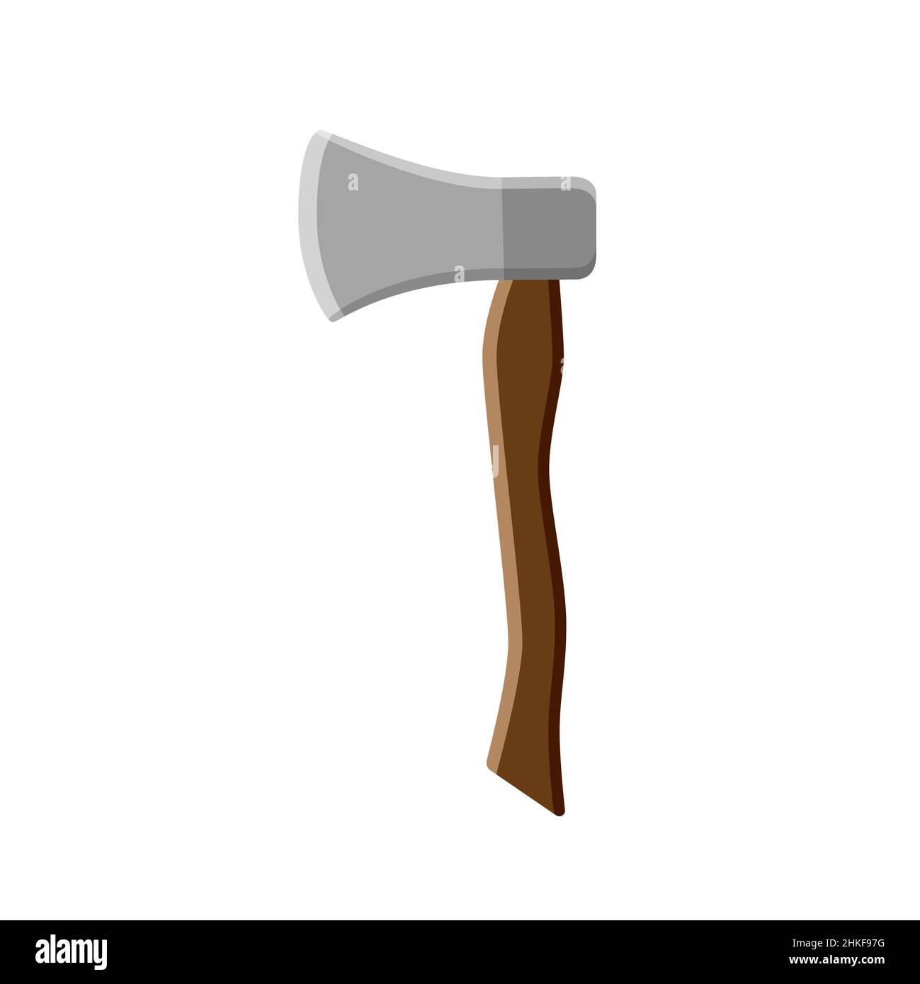 Axe vector illustration. Lumberjack in flat style. Battle axe isolated ...