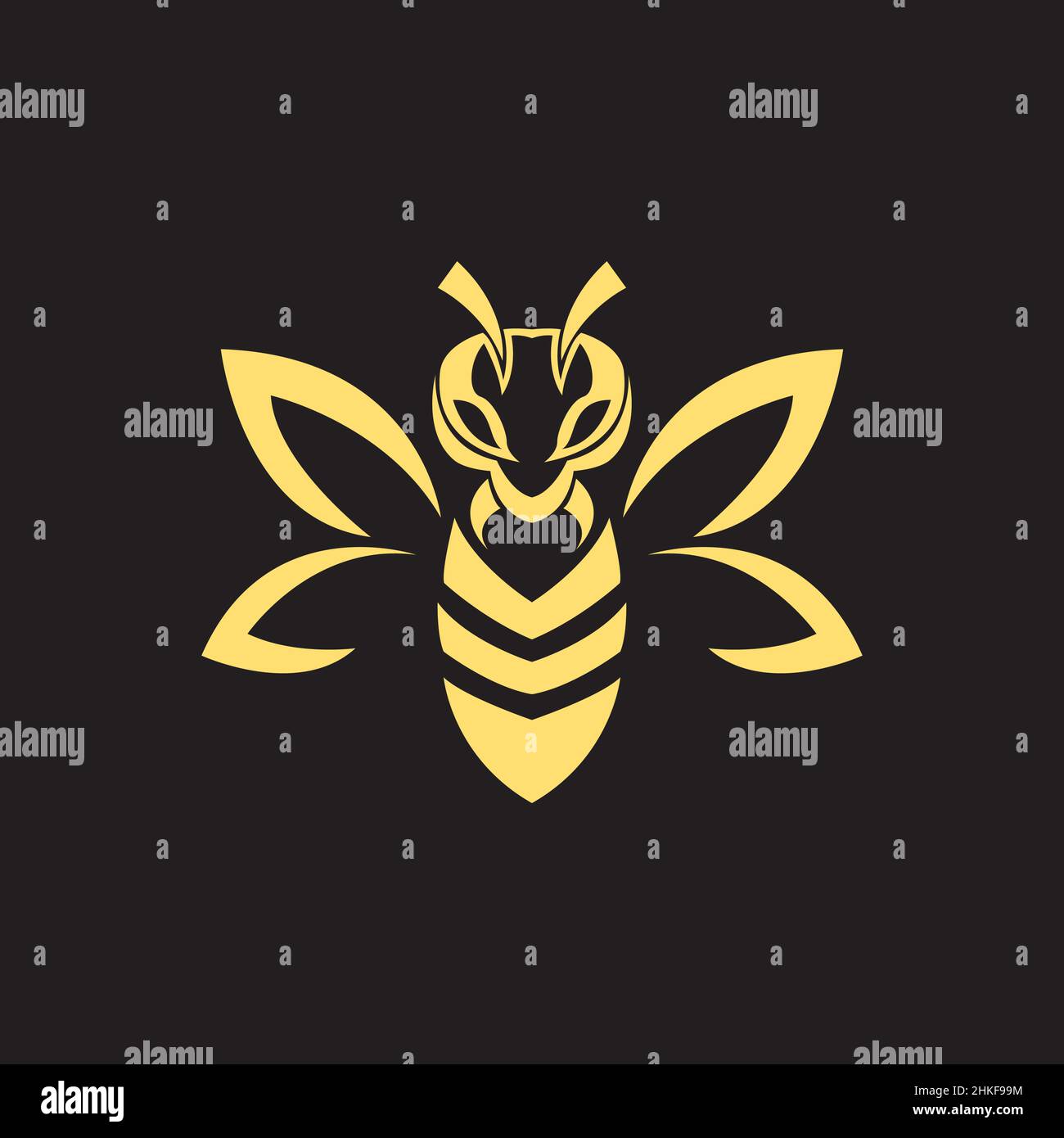 modern shape honey bee logo design, vector graphic symbol icon ...