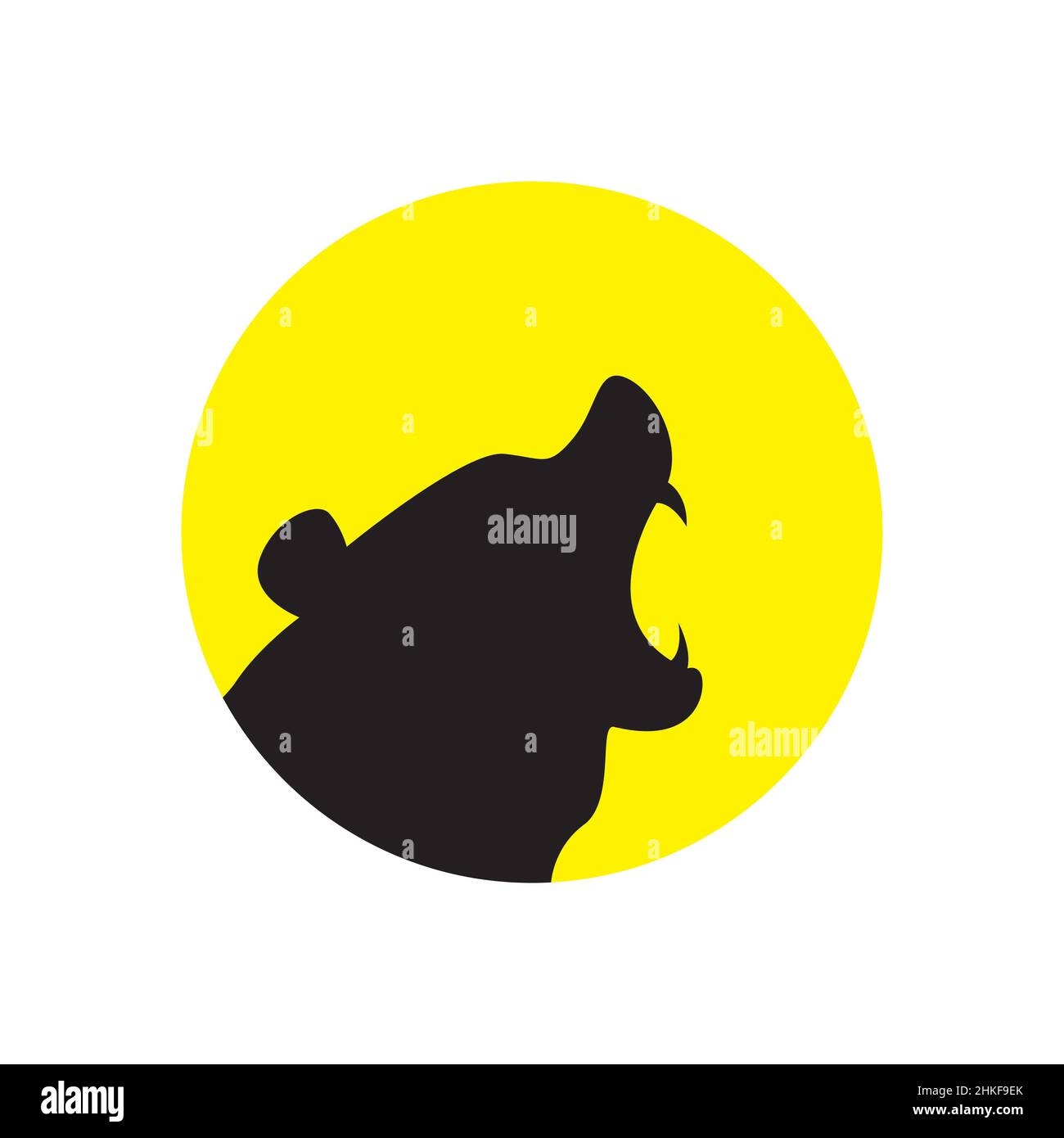 isolated head bear roar logo design, vector graphic symbol icon ...