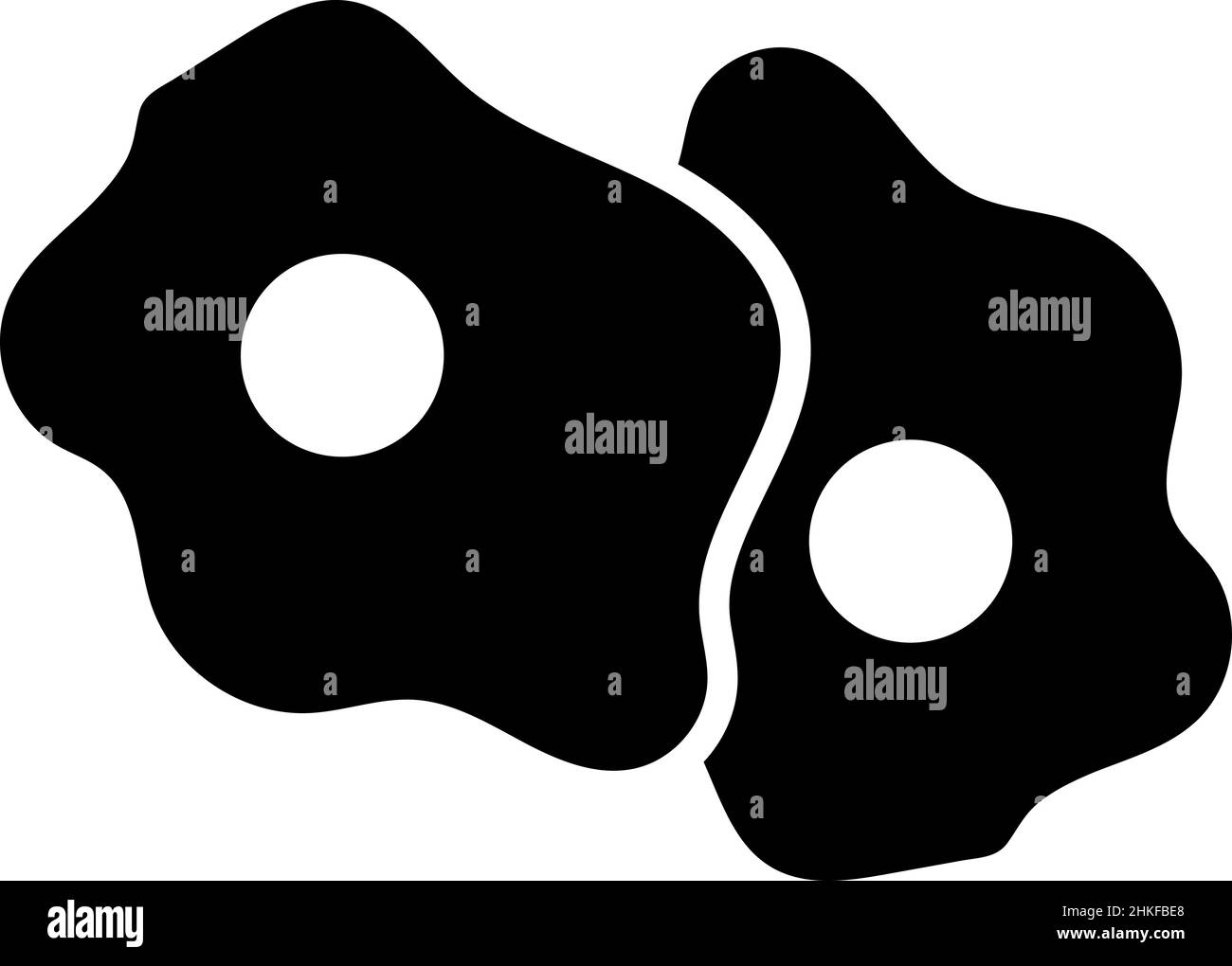 Fried organic egg sunny Stock Vector Images - Alamy