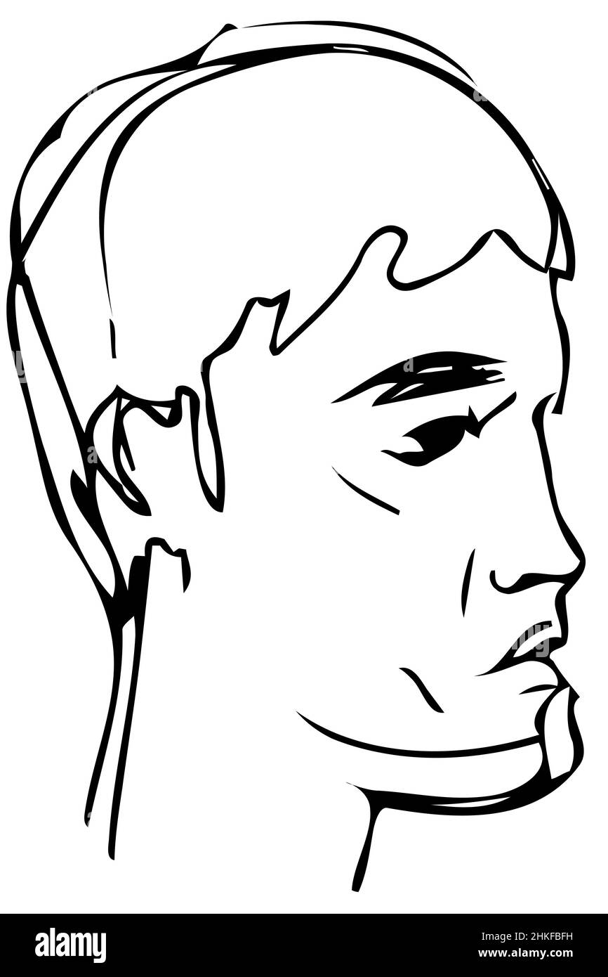 Young man ear eye Cut Out Stock Images & Pictures - Alamy