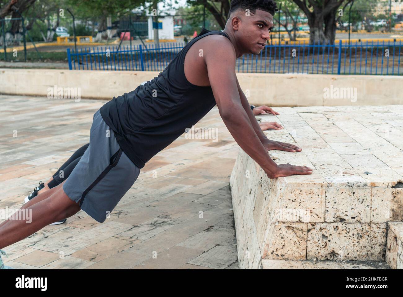 African american exercising hi-res stock photography and images - Alamy