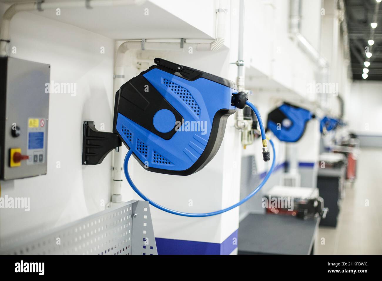 compressor unit at a service station Stock Photo - Alamy