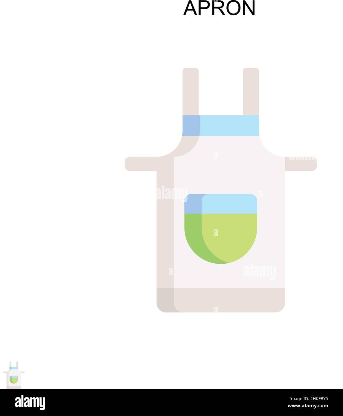 Apron Simple vector icon. Illustration symbol design template for web ...