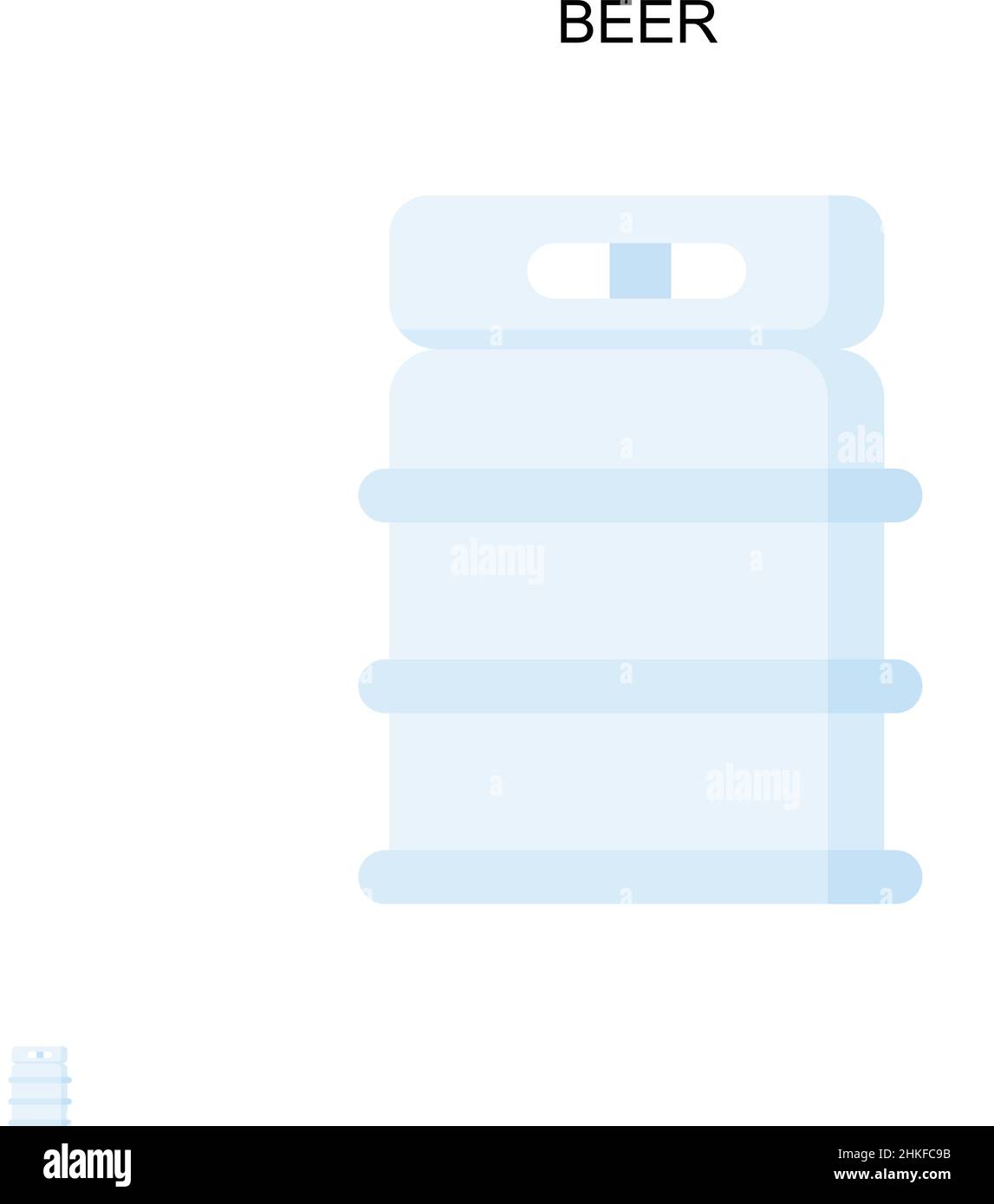 Beer Simple vector icon. Illustration symbol design template for web ...