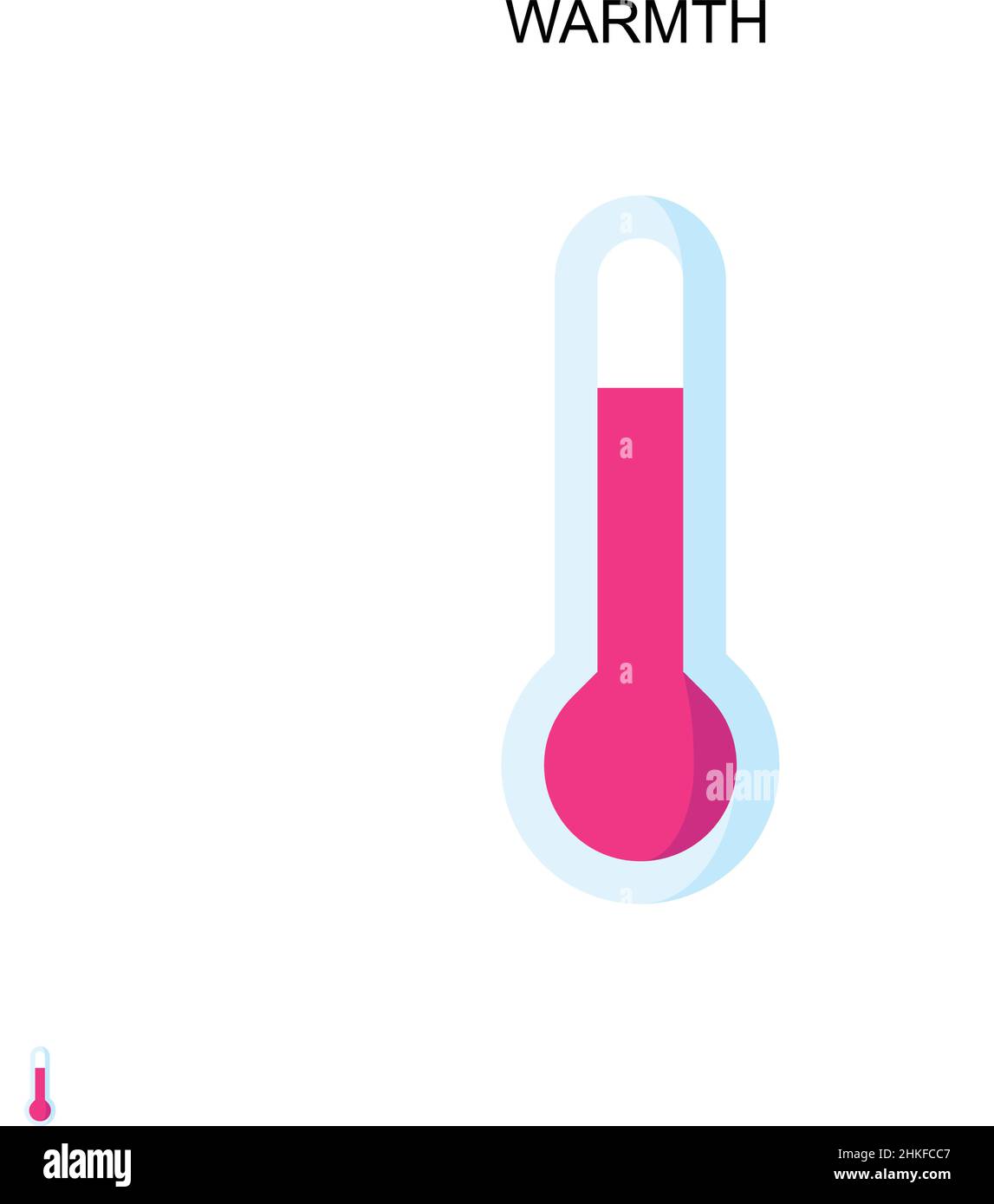 Warmth Simple vector icon. Illustration symbol design template for web ...