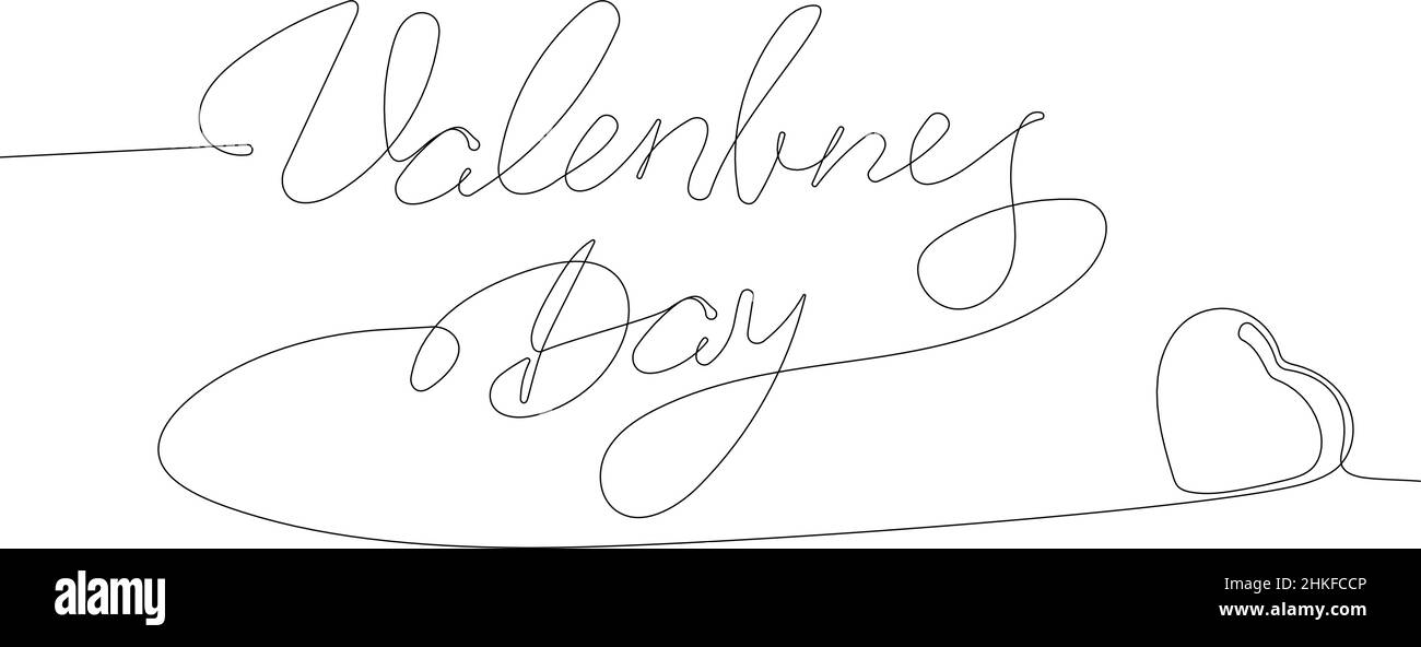 Continuous one line drawing of Two red love hearts romantic. Minimal ...