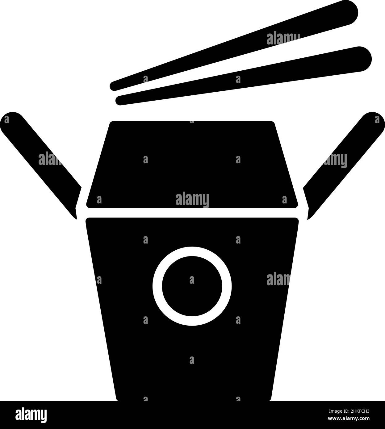 Chinese Food Box Glyph Icon Food Vector Stock Vector Image & Art - Alamy