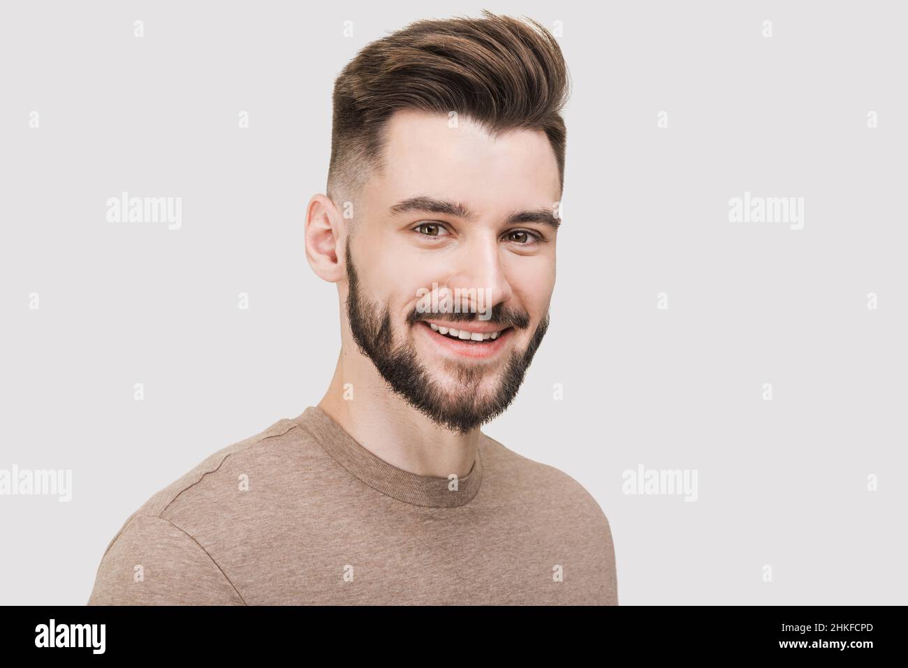 Closeup portrait young male model hi-res stock photography and images ...